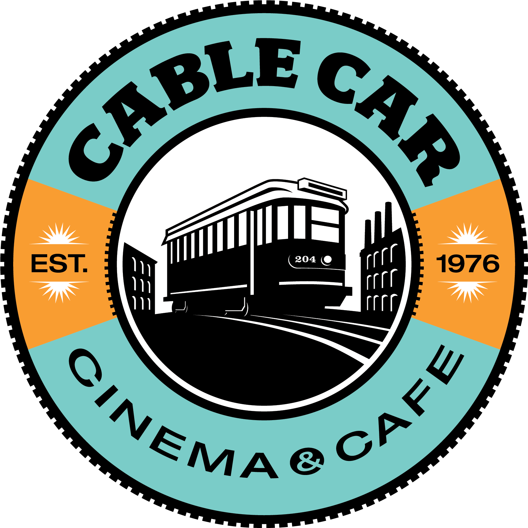 Cable Car Logos Jpg Stock - Cable Car Cinema Cafe (1800x1800), Png Download