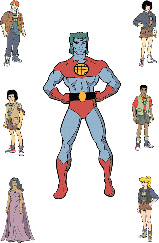 Download Captain Planet And The Planeteers Characters | Transparent PNG ...