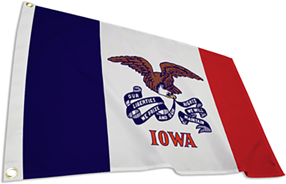 Iowa State Flag (1944x1296), Png Download