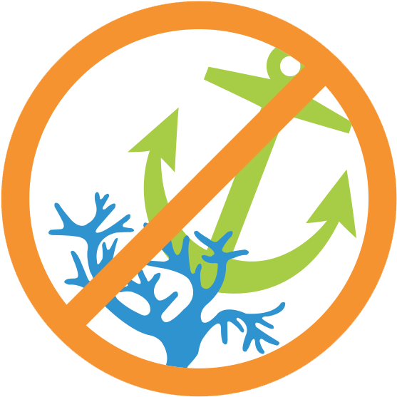 Do Not Anchor On Coral Reefs (589x601), Png Download