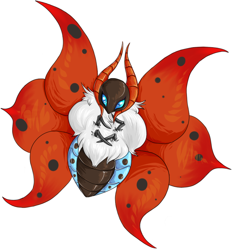 Pokemon Volcarona Is A Fictional Character Of Humans (744x800), Png ...