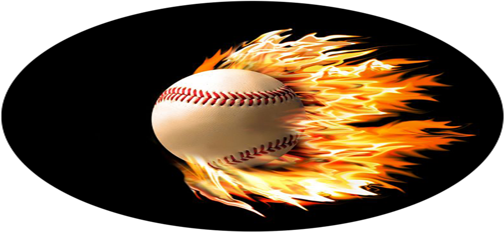 Baseball Fire Png (1024x500), Png Download