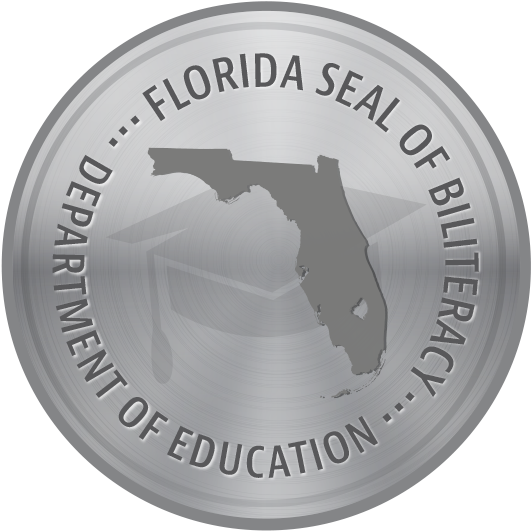 Silver Seal Of Biliteracy (600x600), Png Download