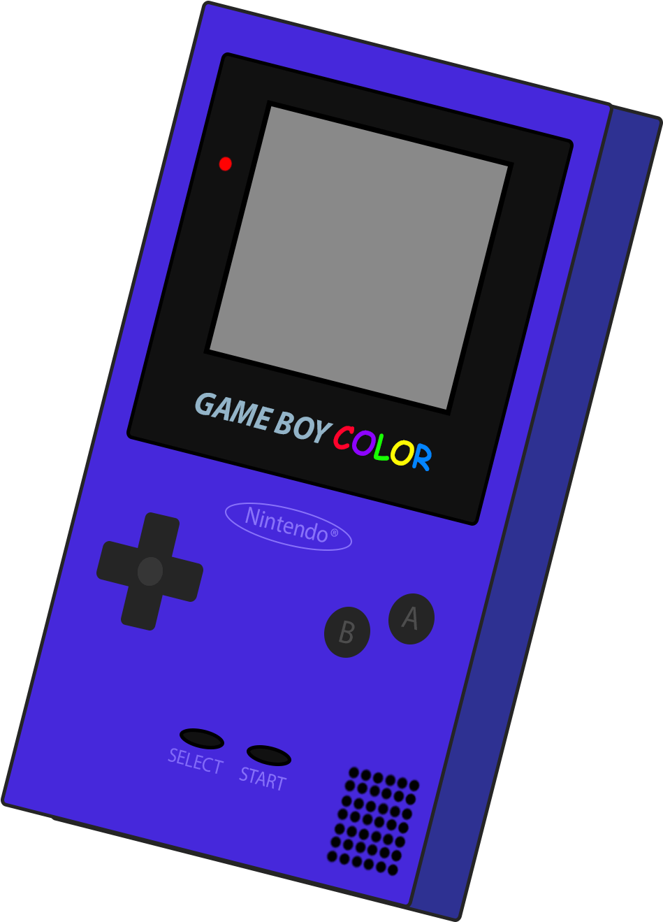 Gameboy Color Logo Png (1067x1448), Png Download
