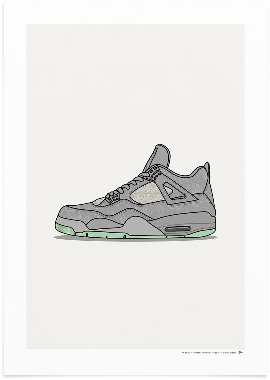 Kaws Jordan Grey Print V=1525961236 (1080x1442), Png Download