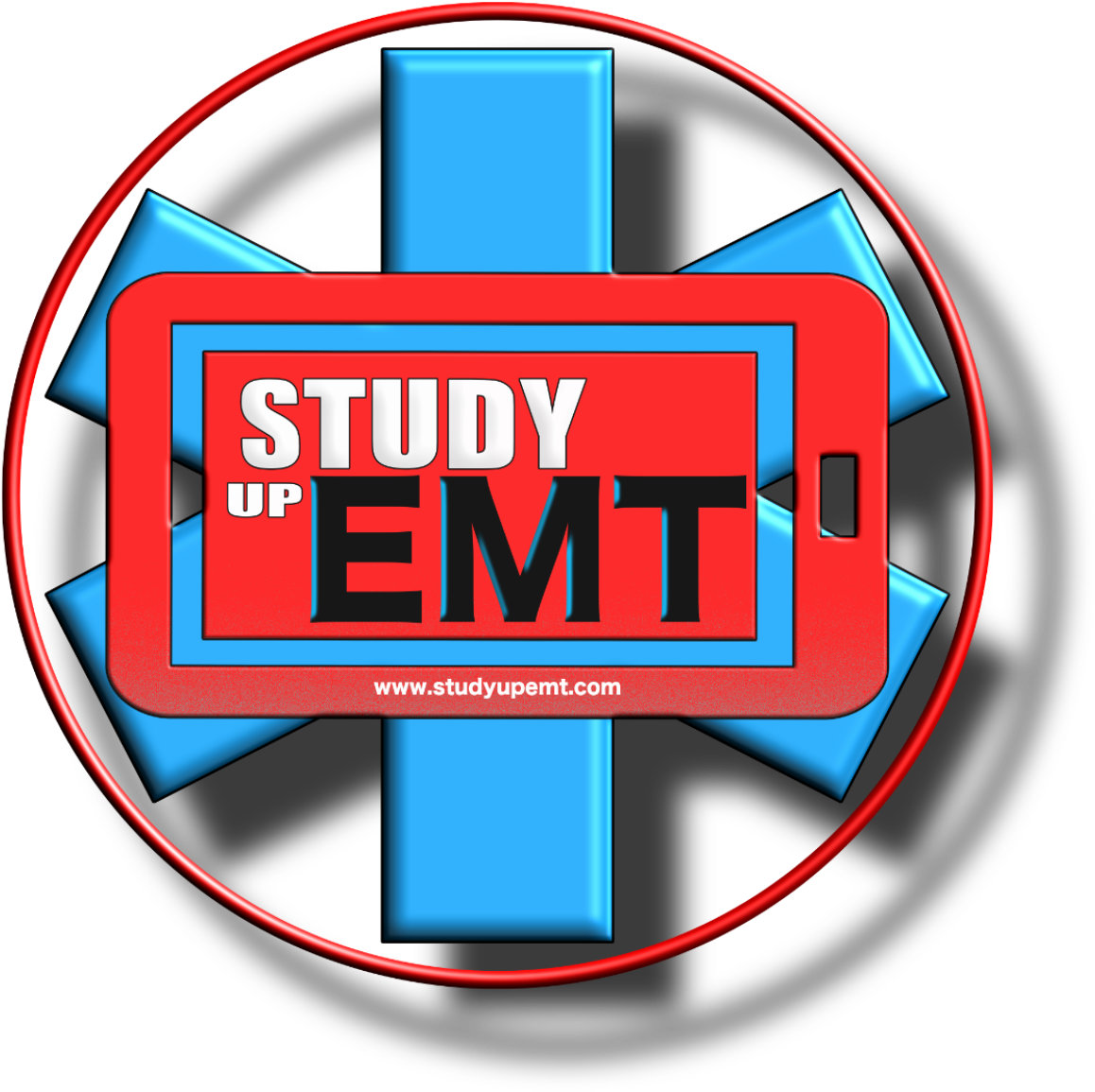 Study Up Emt Logo Shadow Png (1800x1350), Png Download