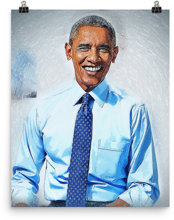Barack Obama Poster (1000x1000), Png Download