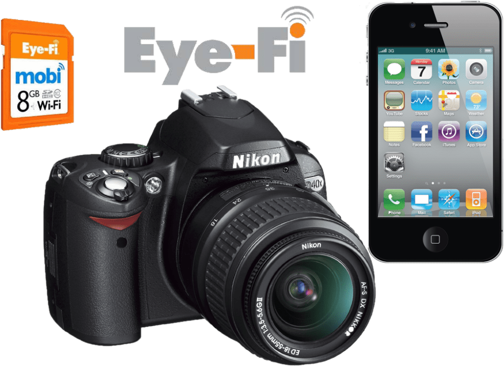 Eye Fi Wireless Sd Cards With Built In Wifi - Nikon Dx40 (1000x727 ...
