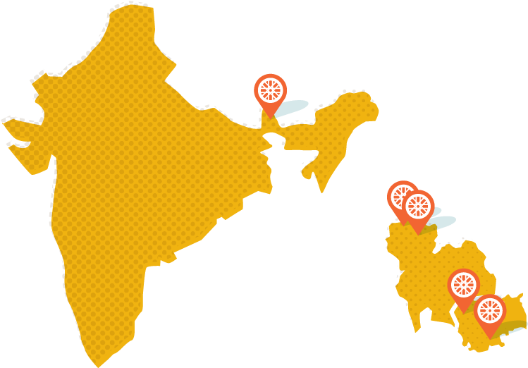 We Work In Kalimpong, India, In Phnom Penh And Battambang, - India Map ...