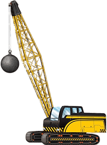Crane With Wrecking Ball Png - Wrecking Ball Crane Gif (463x463), Png ...