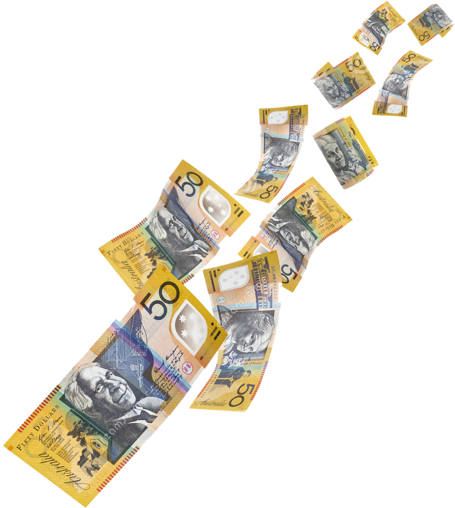 Money Png Falling - Australian Money Falling Png (966x1080), Png Download