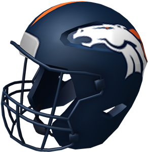 Download Denver Broncos Helmet - Roblox Helmet Rent | Transparent PNG ...
