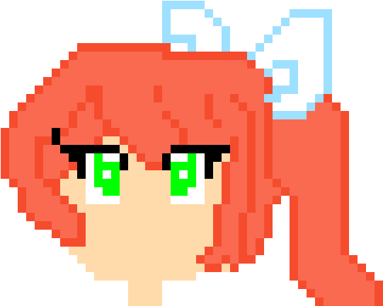Monika Pixel (1200x1200), Png Download