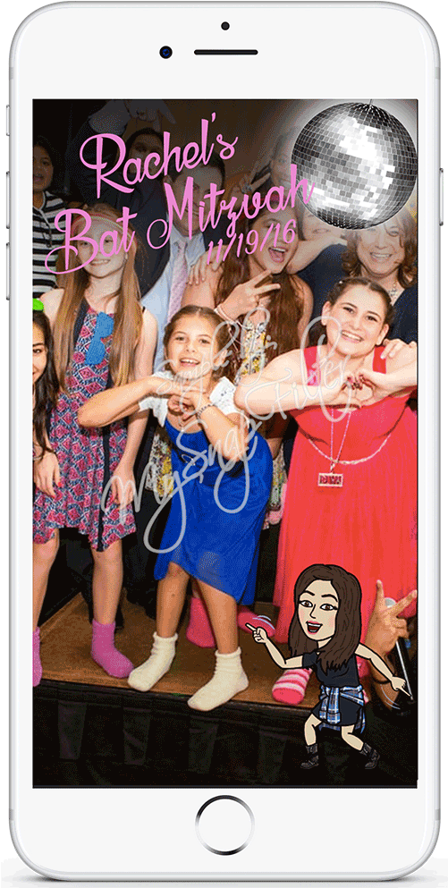 Download Bitmoji Party Mitzvah Geofilter | Transparent PNG Download ...