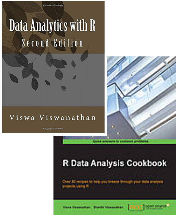 Bookcovers Two Books About R Data Analytics (609x743), Png Download