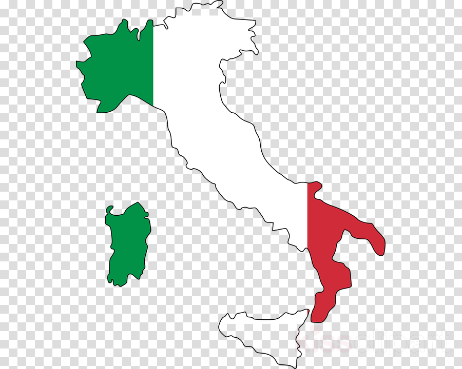 Download Italy Map Flag Clipart Flag Of Italy Map | Transparent PNG ...