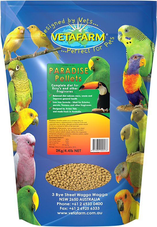 Vetafarm Paradise Pellets (600x800), Png Download