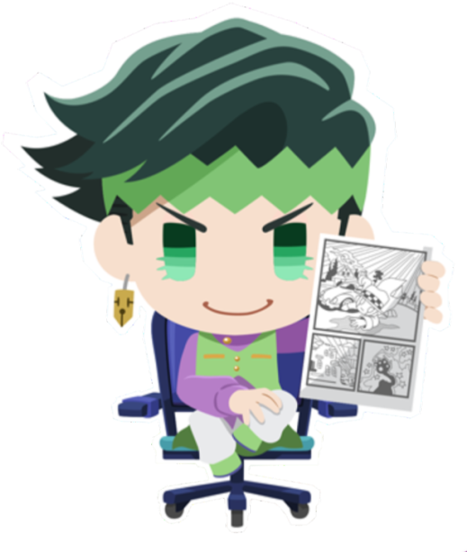 Transparent Rohan From Jojo's Pitter Patter Pop (540x629), Png Download