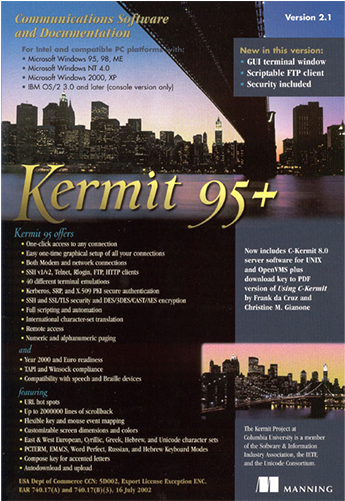 Kermit 95 V2 - Kermit 95+: Communications Software For Windows 95/98/nt ...