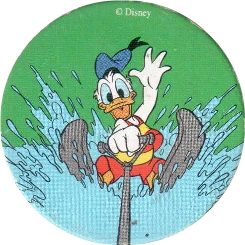 Skiing Clipart Daffy Duck - Donald Duck On Water (500x500), Png Download