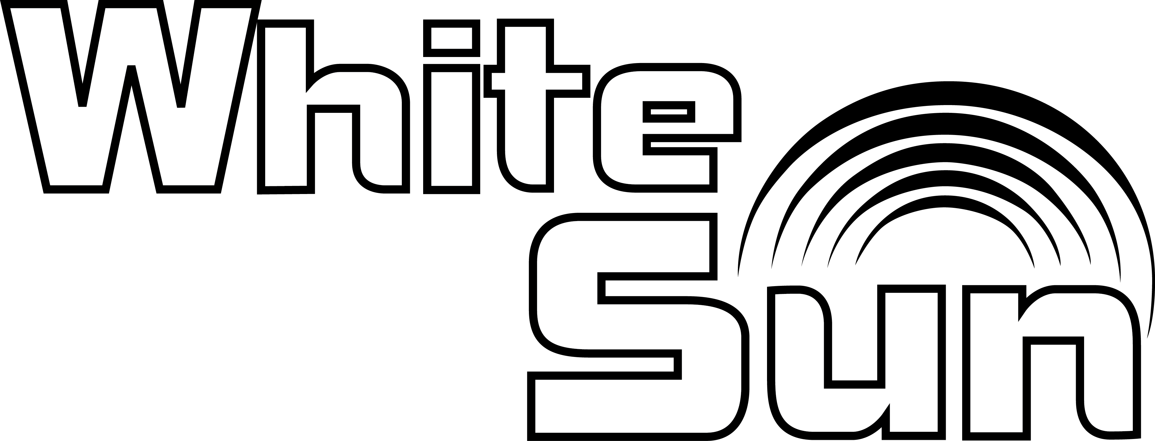 White Sun Logo - Download (4007x1532), Png Download