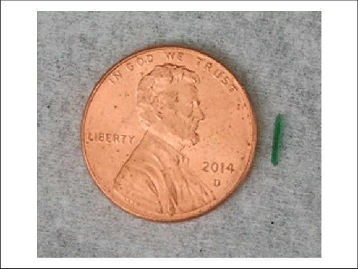 Mage Of A Sensor Strip Next To A Penny - Coin (725x545), Png Download