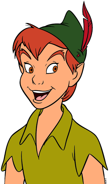 Peter Pan Smiling - Disney Peter Pan Face (356x598), Png Download