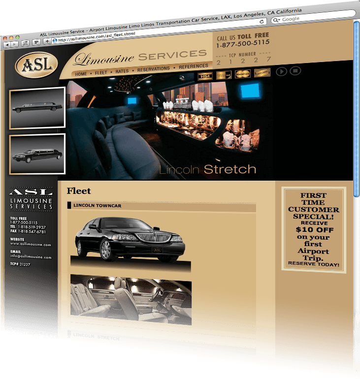 Download Asl Limousine Services, Limousine Car Service, Website ...