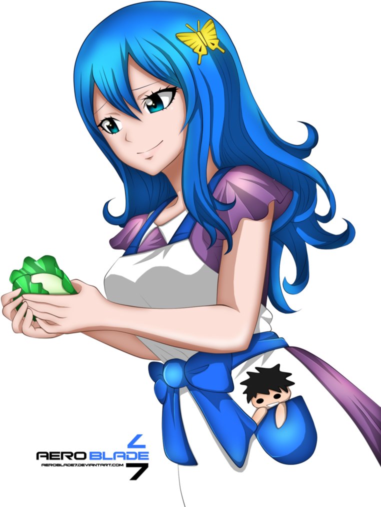 Juvia's Cooking Time (776x1030), Png Download