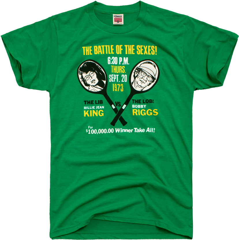 Homage Battle Of The Sexes Billie Jean King Bobby Riggs (900x900), Png ...