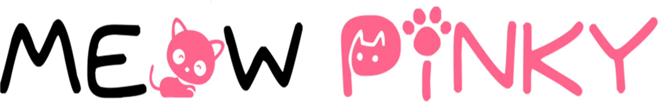 Meow Pinky Meow Pinky (2646x894), Png Download