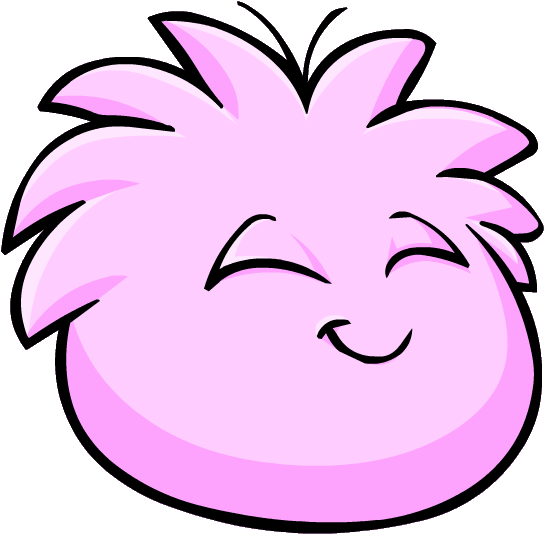 Pink Puffle Art (579x566), Png Download