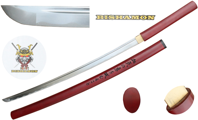 Bishamon Hand Forged Shirasaya (690x690), Png Download