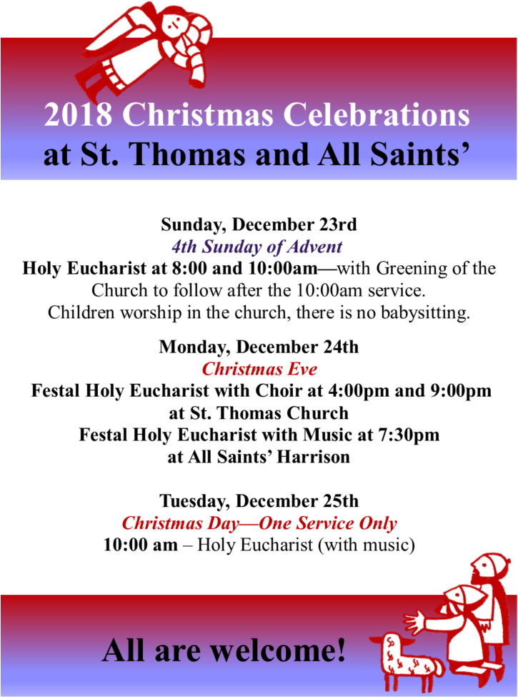 Christmas Eve Services (725x1024), Png Download