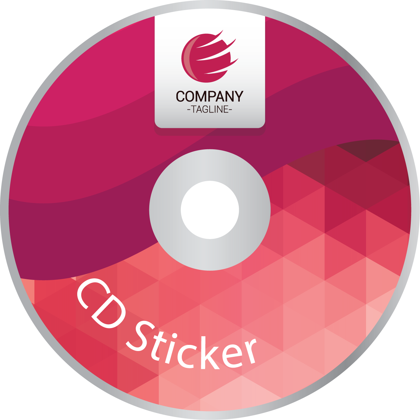 Cd Sticker (1370x1370), Png Download
