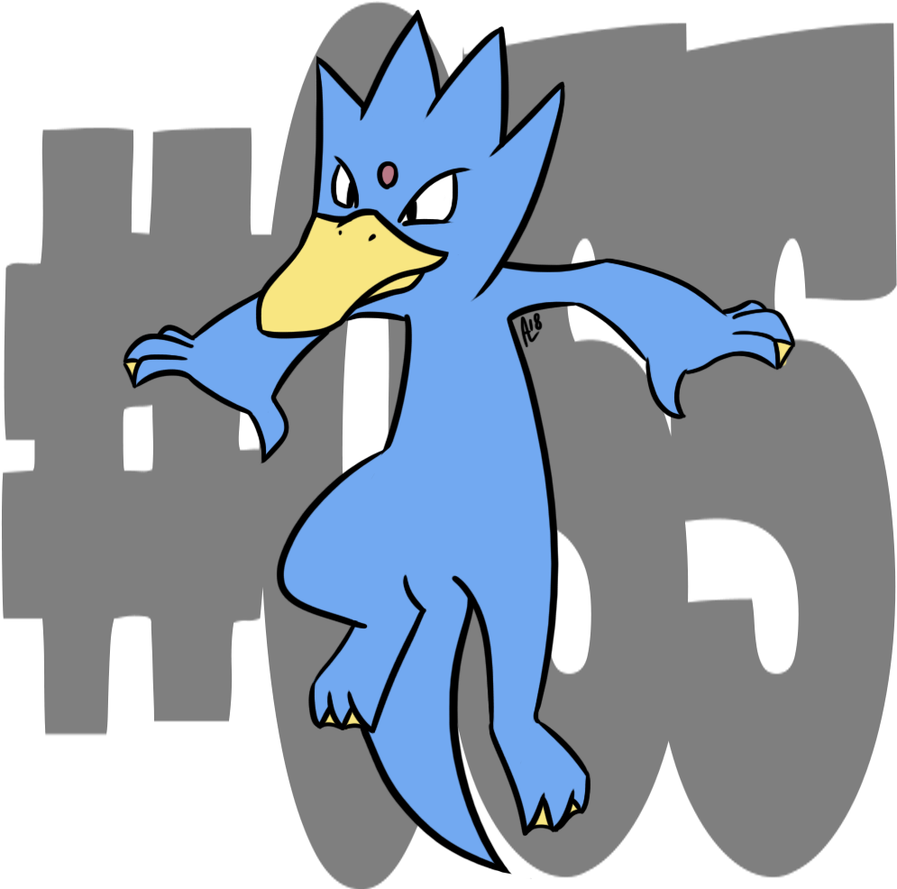 055 Golduck (1000x1000), Png Download