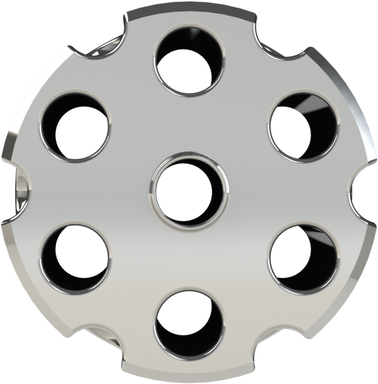 Revolver Cylinder (1600x900), Png Download