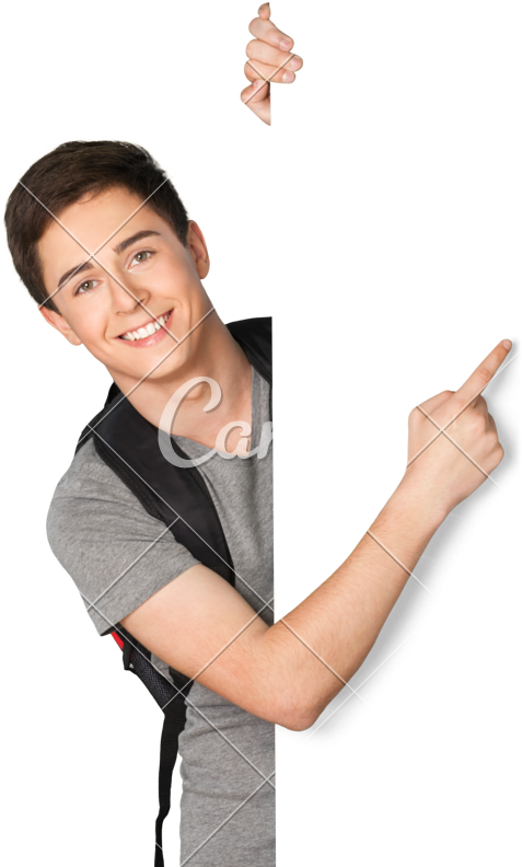 Optimized Man Pointing Hq Cliparts - Sketch (504x800), Png Download