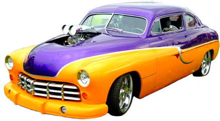 Orange And Lila Vintage Car - Vintage Cars Transparent Background ...