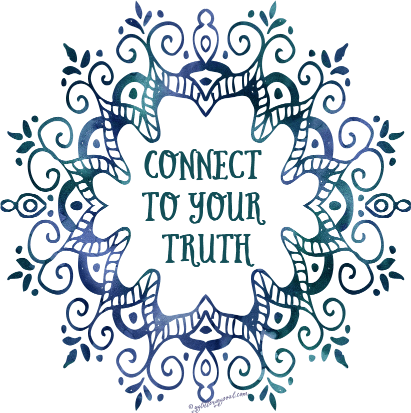 Connect To Your Truth (850x850), Png Download