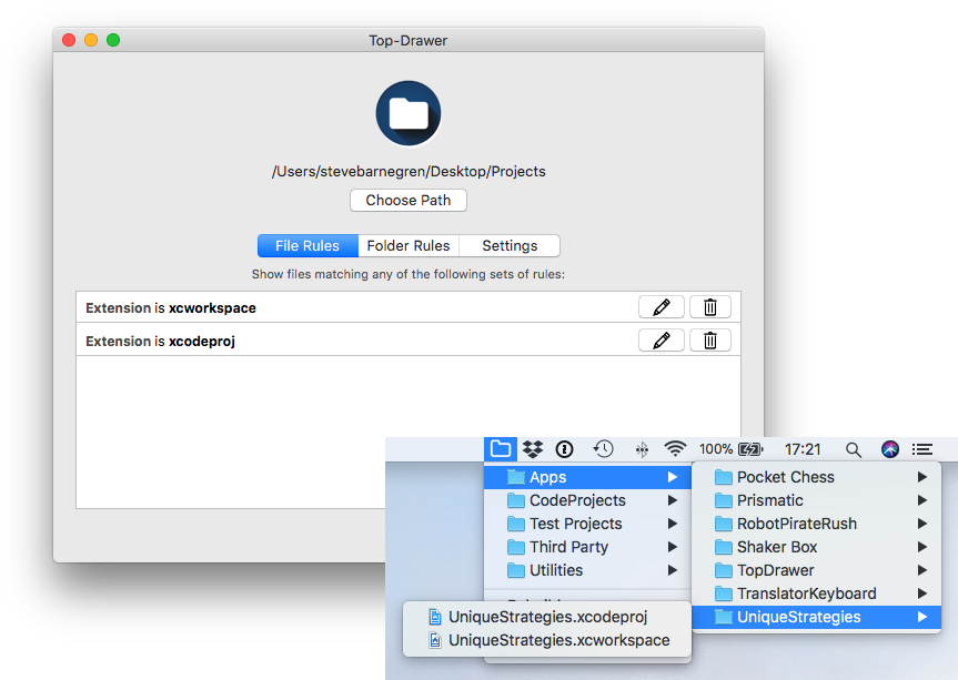 Simple Settings With Menu (863x613), Png Download