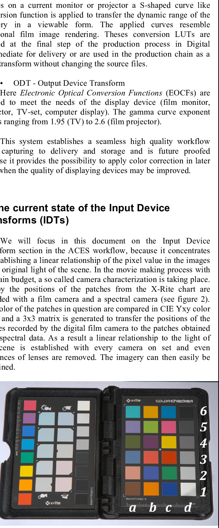 Download Macbeth Color Chart And Indentifiers Used In The Test ...