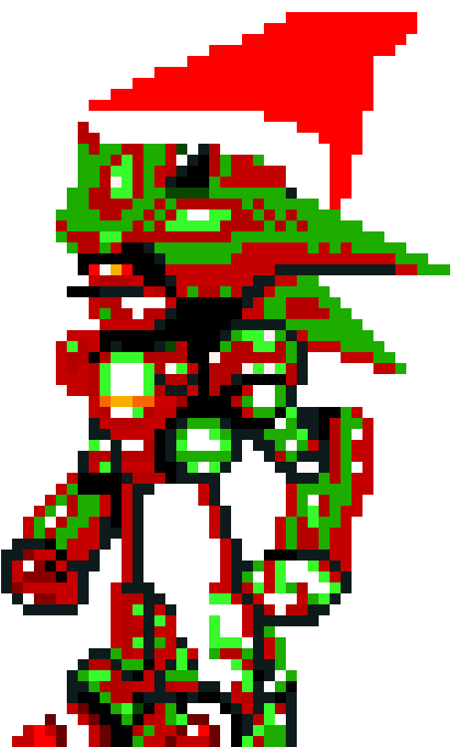 Christmas Mecha Sonic (880x830), Png Download