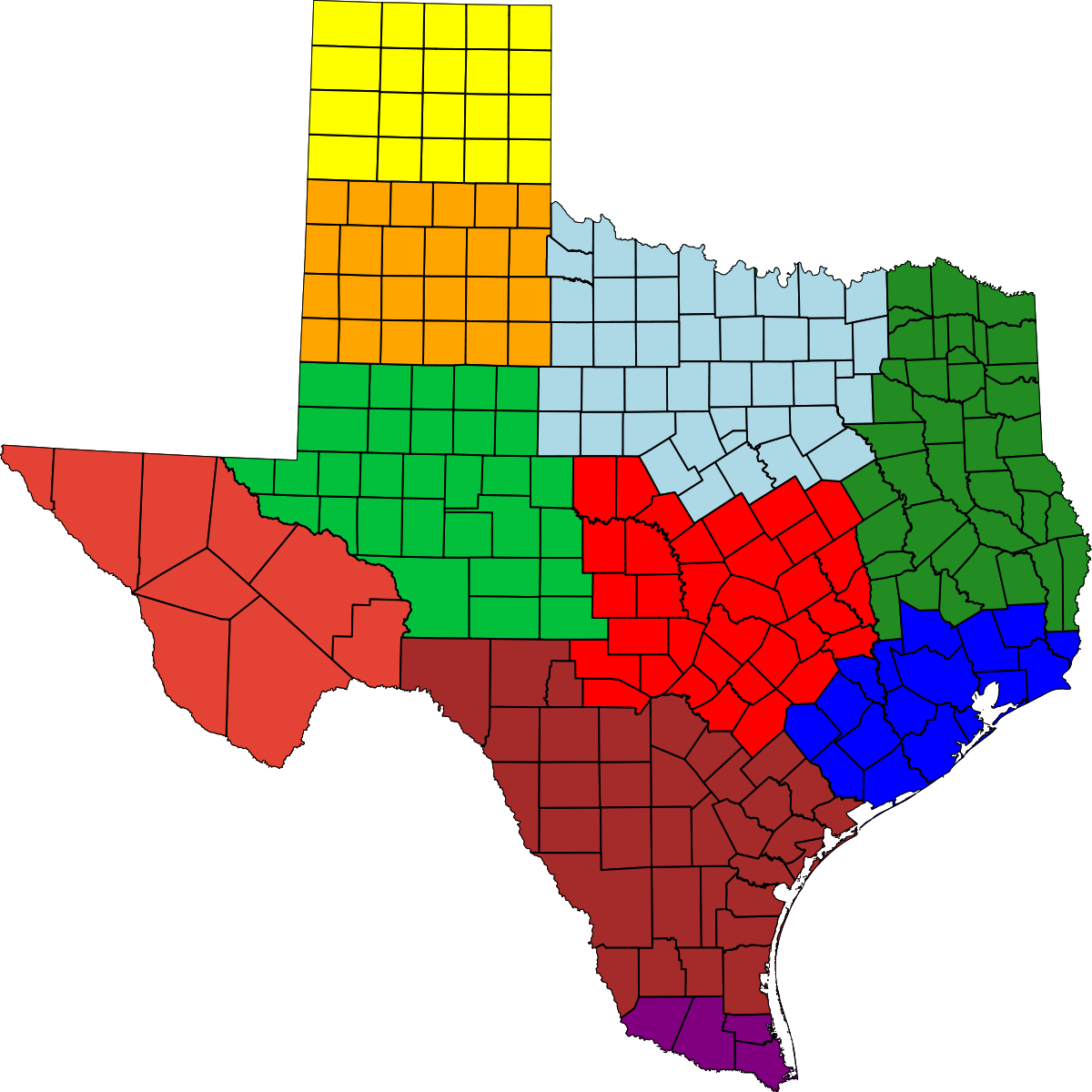 Texas Map Png (1200x1200), Png Download