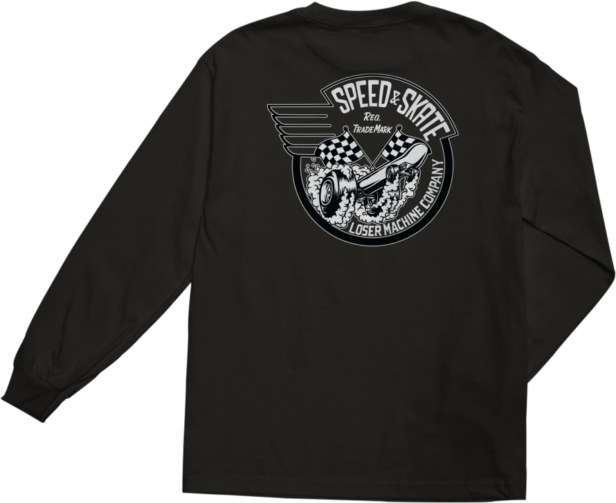 Loser Machine Burnout Ls Tee (1024x878), Png Download