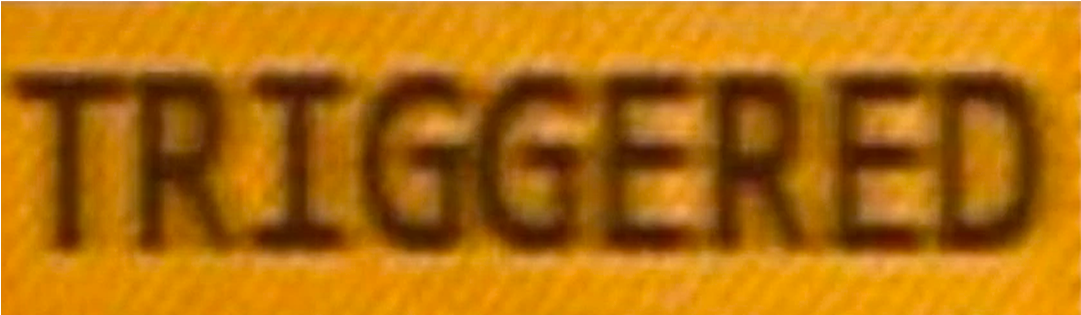 Triggered Text Png (1080x1920), Png Download