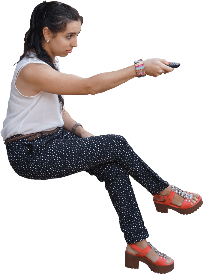 Download Woman Watching Tv Png - People Watching Tv Png | Transparent ...