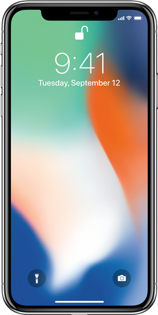 Apple Iphone X Bolt Mobile Sasktel Silver Front (1000x1176), Png Download