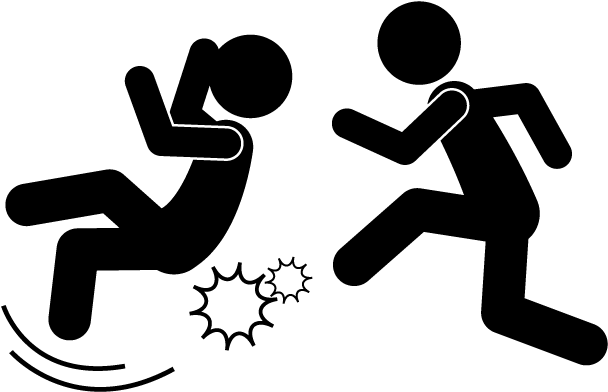 Kick Off People From Behind - Kick Emoji (640x480), Png Download