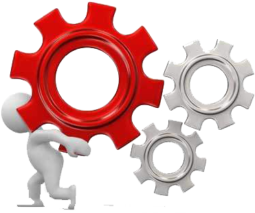 Engineering Cogs - Service Maintenance (408x348), Png Download